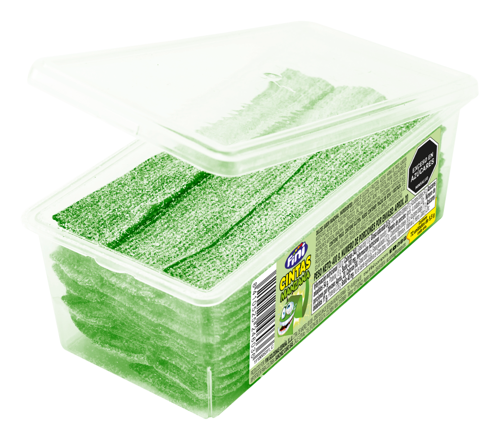 Gomitas Fini Cintas Manzana Verde x 96 unid